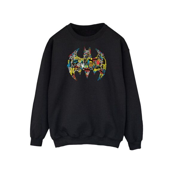DC Comics | Sweaters | Dc Comics Mens Batman Batgirl Logo Collage ...